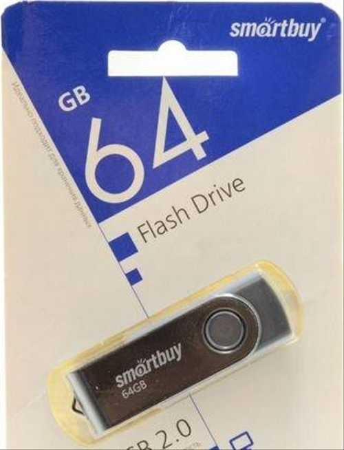 USB флешка 64GB Smartbuy Twist Black