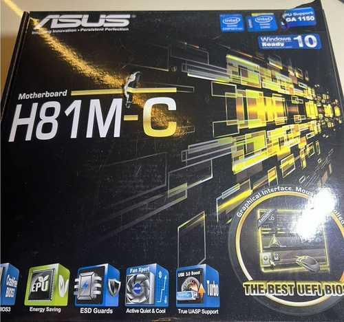 Материнская плата asus h81m c