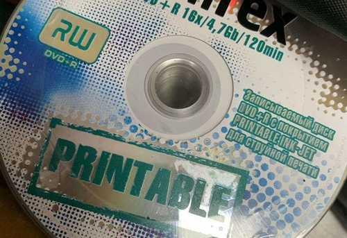 Диски DVD+R mirex printable (full) 16x 4.7GB 100шт