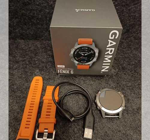 Часы Garmin Fenix 6 pro sapphire titan