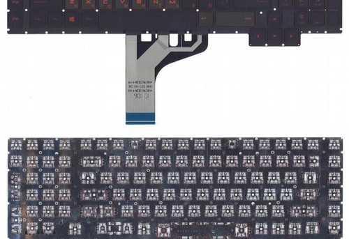 Клавиатура HP Omen 17-AN черная с подсветкой