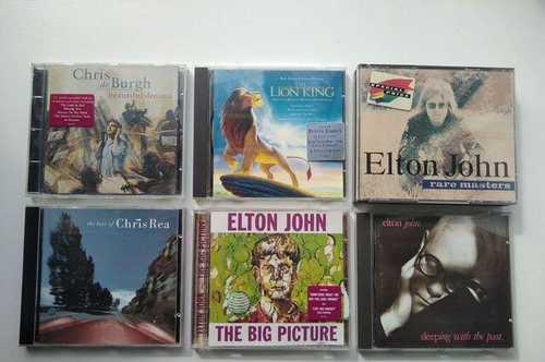 Компакт диски Elton John, Chris Rea, Chris ge Burg