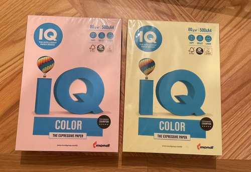 Бумага цветная для печати IQ Color