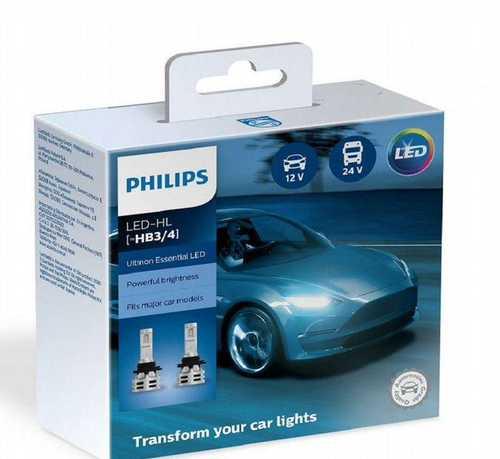Лампа светодиодная LED HB3/4 12В/24В 6500кx2 1