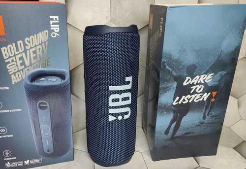 Колонка jbl flip 6 синяя новая