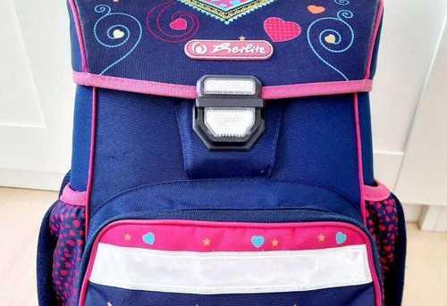 Ранец портфель школьный herlitz loop blue hearts