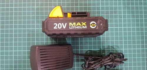 Зарядное устройство и аккумулятор Deko 18v