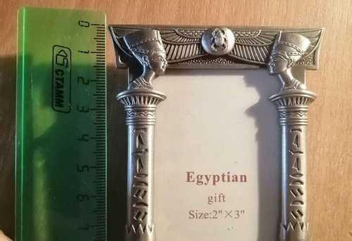 Рамка для фотографии 7,5х5 см, куплена в Египете