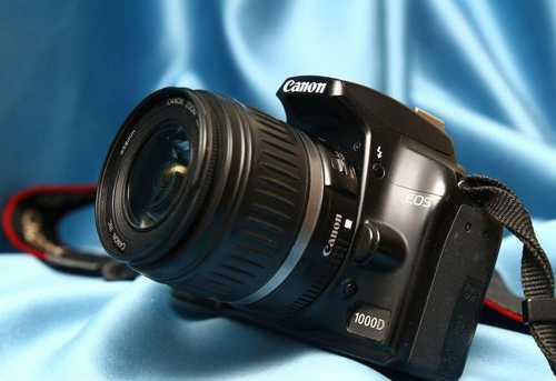 Canon 1000D + штатный 18-55 kit