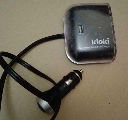 Тройник в прикуриватель с USB