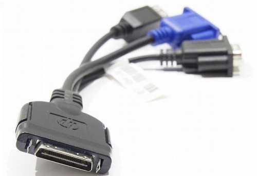 Кабель HP 409496-001 c-Class блейд 2*USB VGA COM