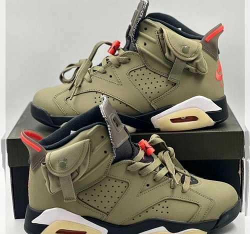 Кроссовки Nike Air Jordan 6 Retro x Travis Scott (Арт.41392)