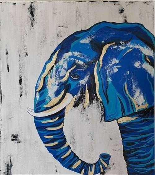Картина "Синий слон"
