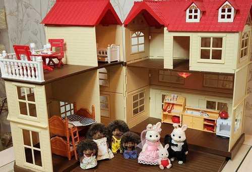 Домик для Sylvanian Families 30 см + 7 Фигурок