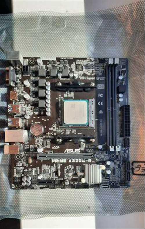 Комплект Athlon 200GE + asus prime A320M RAM 8gb