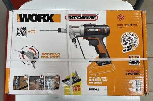 Аккумуляторная дрель шуруповерт Worx WX176.9