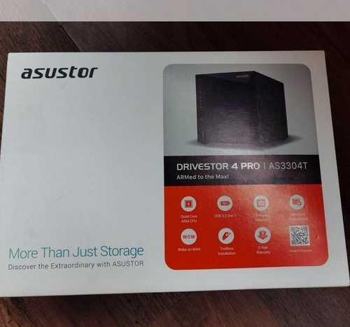 Сетевой накопитель asustor drivestor 4 PRO. Новый