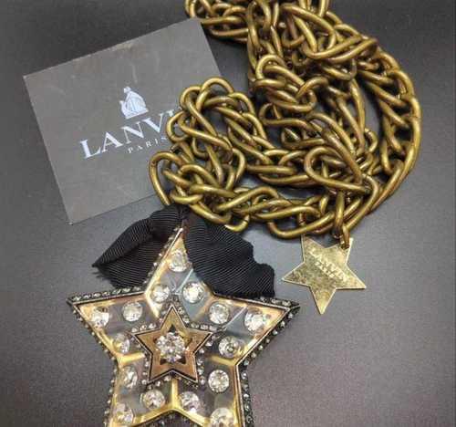 Винтаж: Lanvin star колье с брошь/кулоном