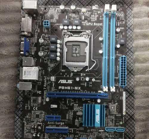 Материнская плата Asus h61 1155 сокет