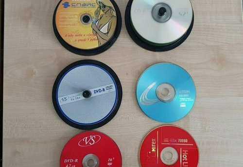 Диски DVD-R и CD-R, новые