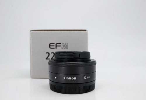 Canon EF-M 22mm f/2 STM как новый, обмен, гарантия