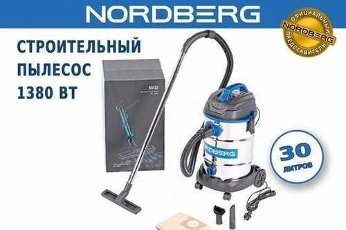 Пылесос строительный 30л, 1380 Вт Nordberg NV32