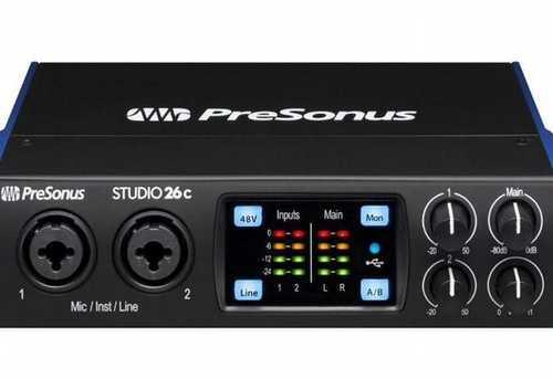 Аудиоинтерфейс Presonus Studio 26C новый