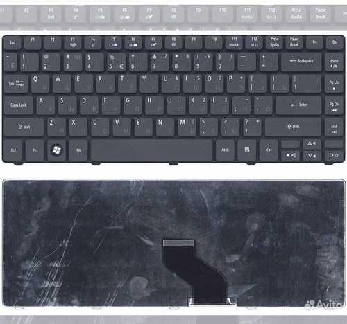 Клавиатура Acer Aspire 3810 черная (матовая)