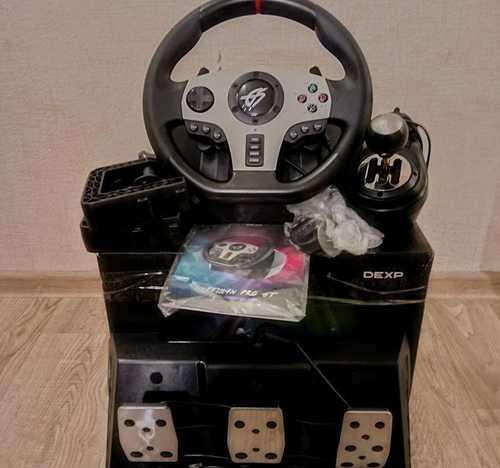 Игровой руль dexp wheelman pro gt 900