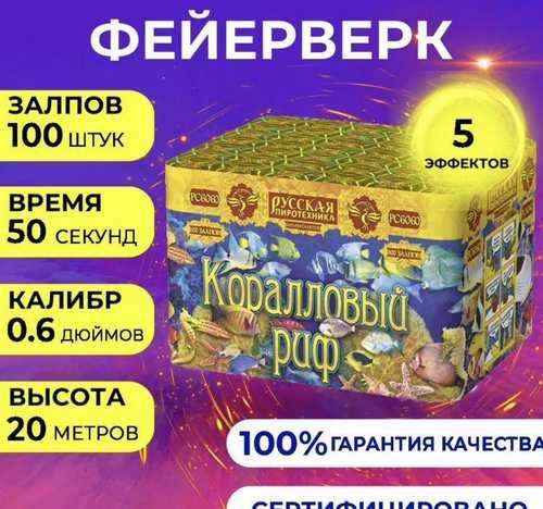 Салют 100 выстрелов 0,6"