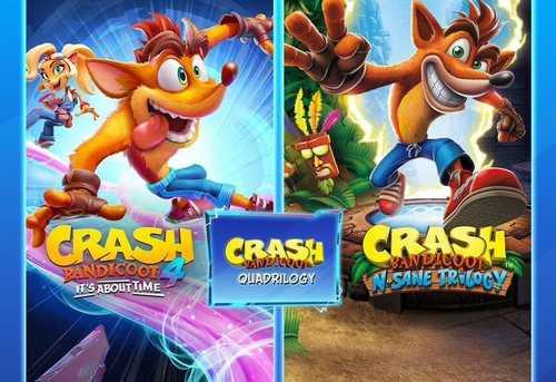 Crash Bandicoot: Quadrilogy Bundle на PS4 и PS5