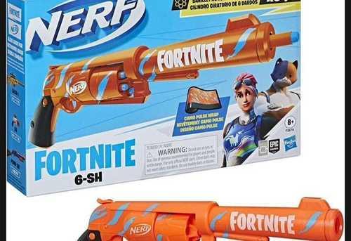 Бластер пистолет револьвер nerf fortnite