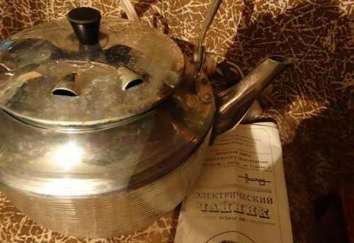 Новый электрический чайник с инструкцией из СССР