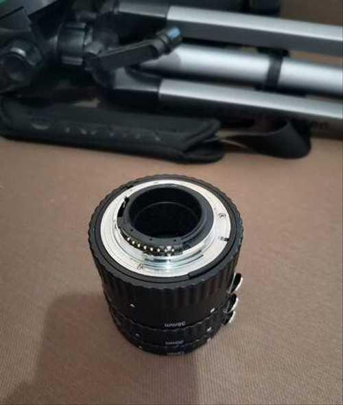 Макрокольца Nikon с автофокусом Meike металл
