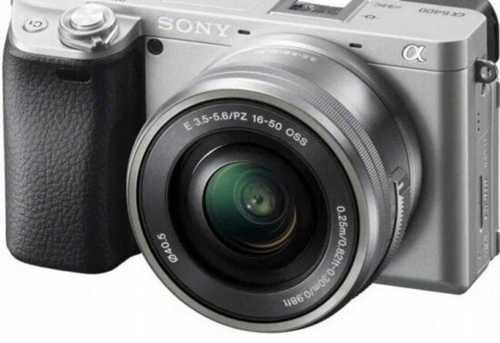 Фотоаппарат Sony a6400 Kit 16-50mm, серебристый