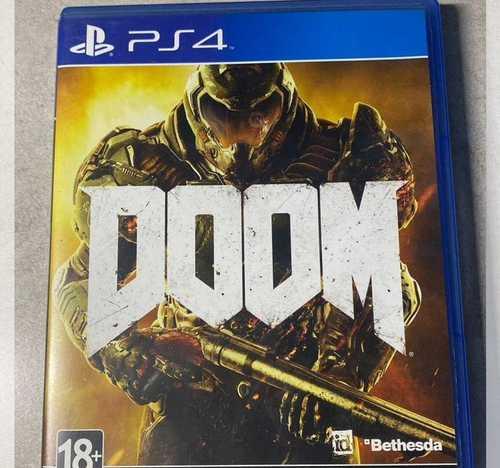 Игра doom (2016) на ps4 диск