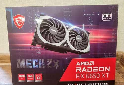 Видеокарта AMD Radeon RX 6650 XT - Новая