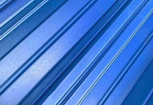 Профнастил Н114 750x6000 мм. синий (RAL 5005) 0,7