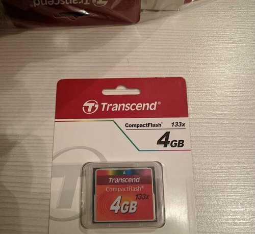 Карта памяти transcend compact flash 133x 4gb