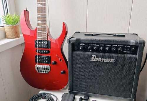 Электрогитара Ibanez grg170 +комб Ibanez 15вт+к-кт