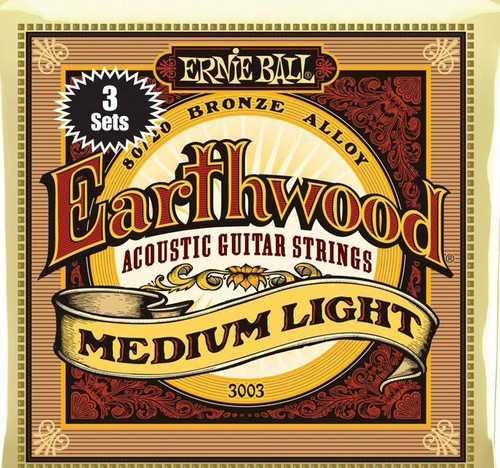 Ernie ball 3003 Earthwood 80/20 Bronze Medium Lig