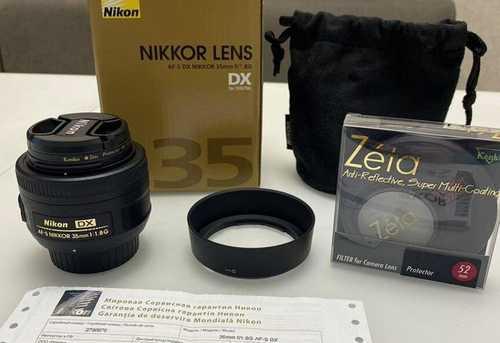 Объектив Nikon 35 mm 1 8