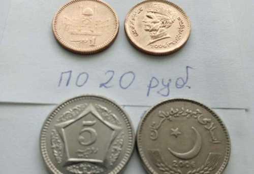 Монеты Пакистана, Польши, Португалии и др