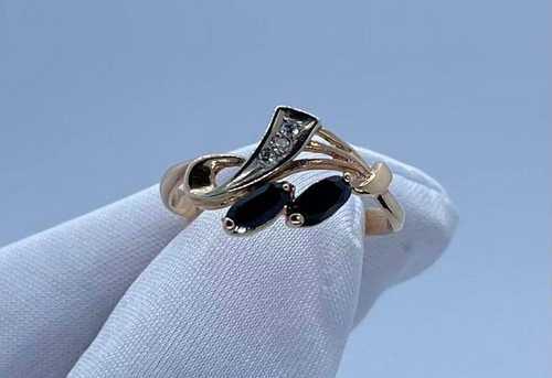Золотое кольцо с фианитами 17р (14240)