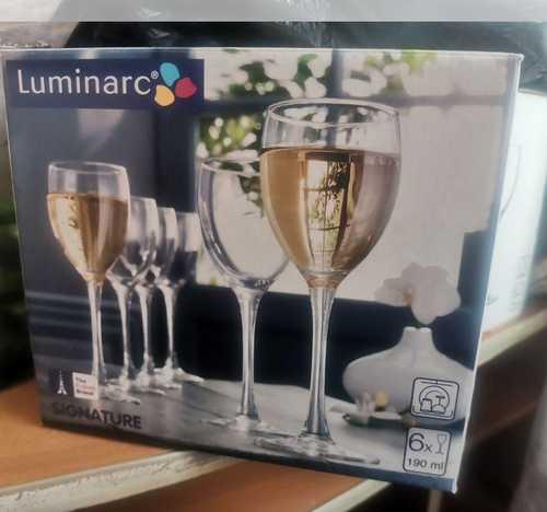 Бокалы для вина luminarc 190мл 12шт