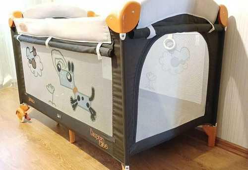 Детская кровать манеж с матрасом Tobi Jetem от 0