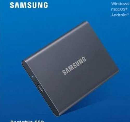 SSD внешний 4Tb Samsung T7 черный новые гарантия