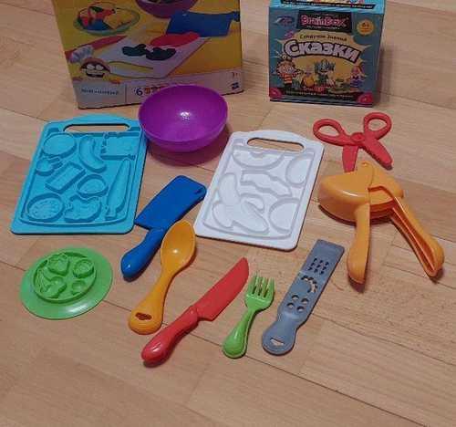 Play doh кухня + настолка сказки