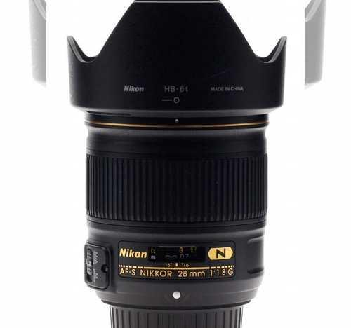 Объектив Nikon 28mm f/1.8G AF-S Nikkor (S/N 235369