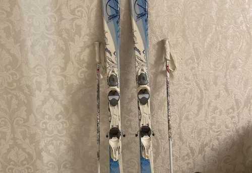 Горные лыжи женские комплект